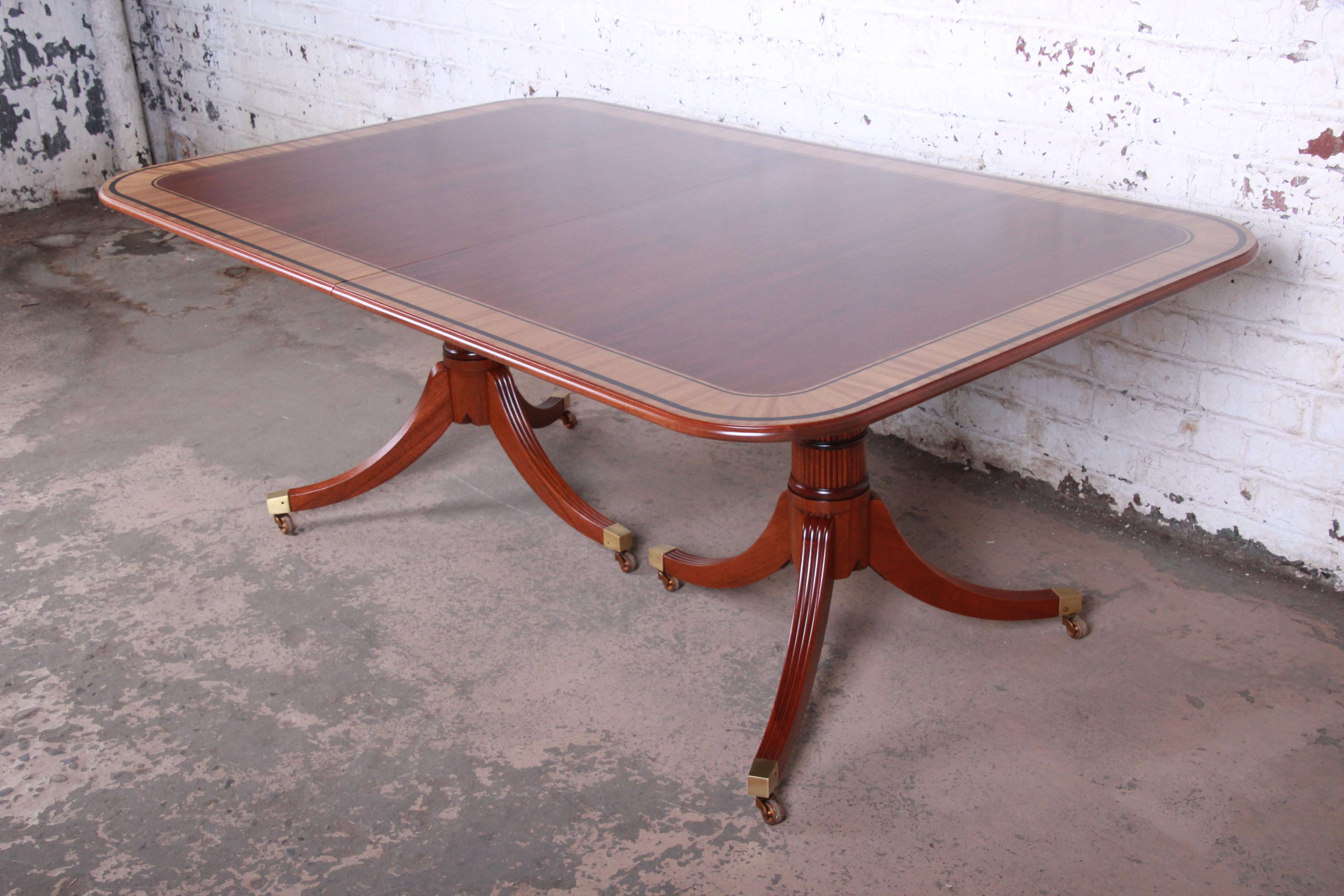 Baker Furniture Stately Homes Georgian Mahogany Dining Table, Newly ...