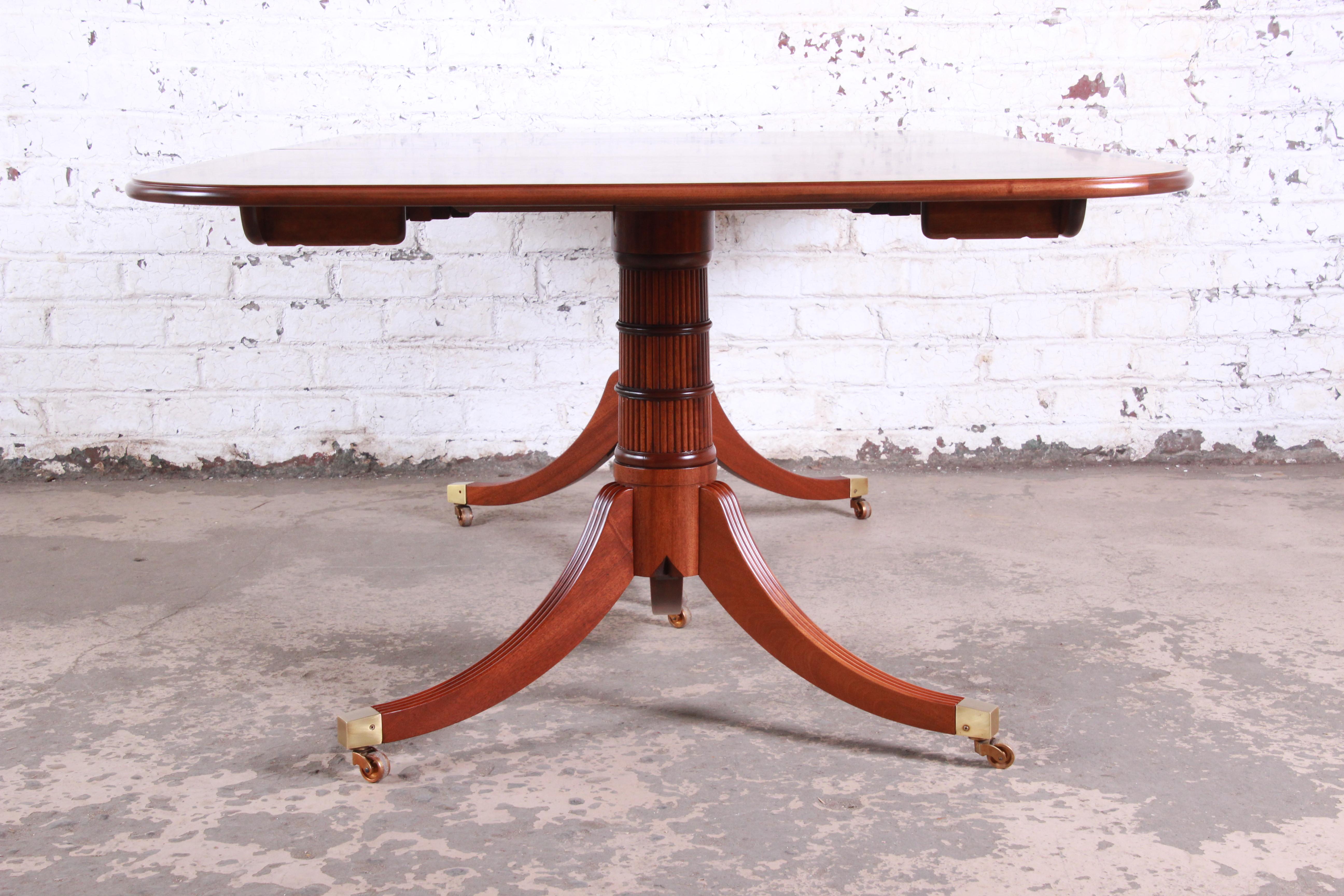 Baker Furniture Stately Homes Georgian Mahogany Dining Table, Newly ...