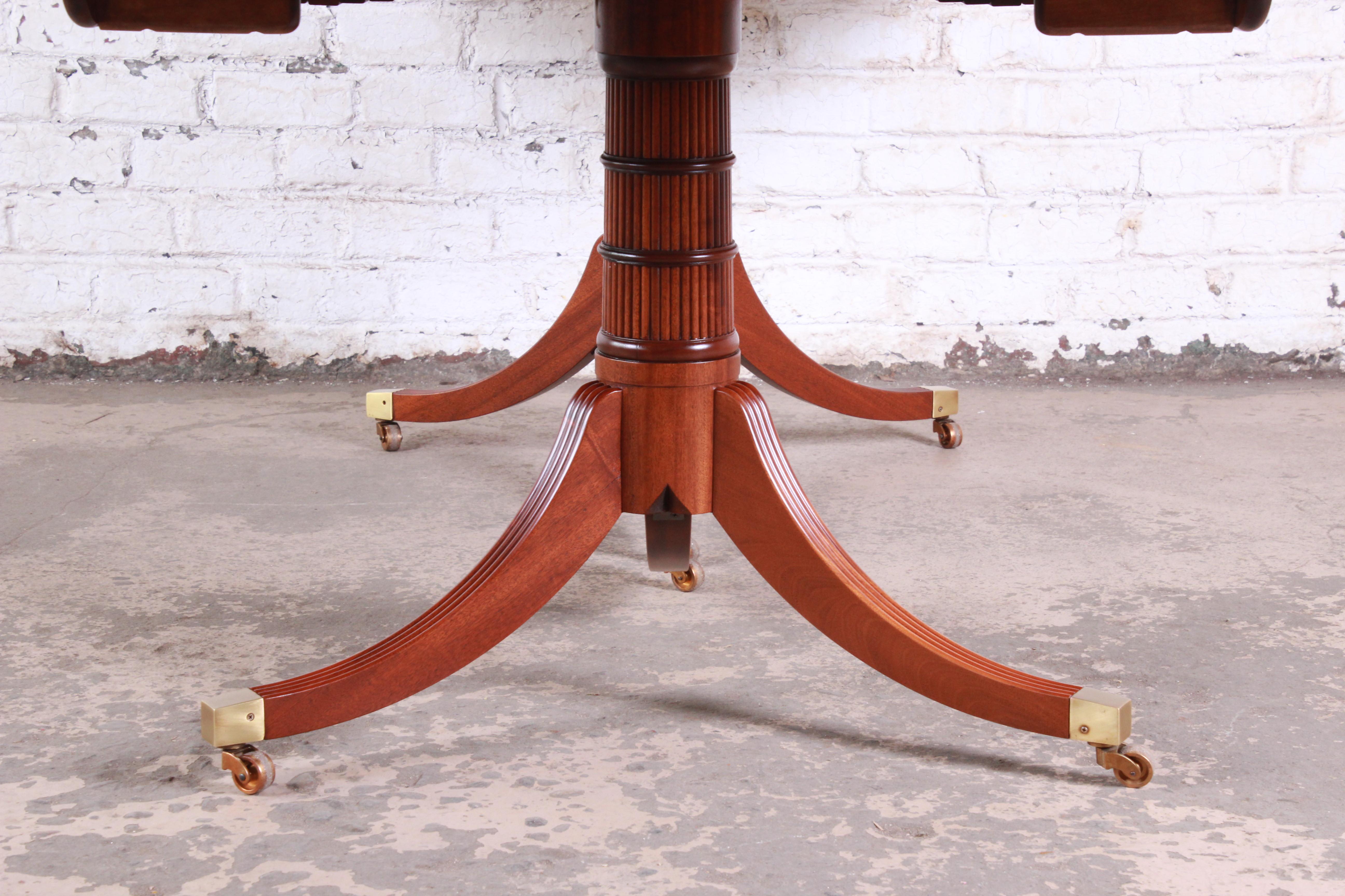 Baker Furniture Stately Homes Georgian Mahogany Dining Table, Newly ...
