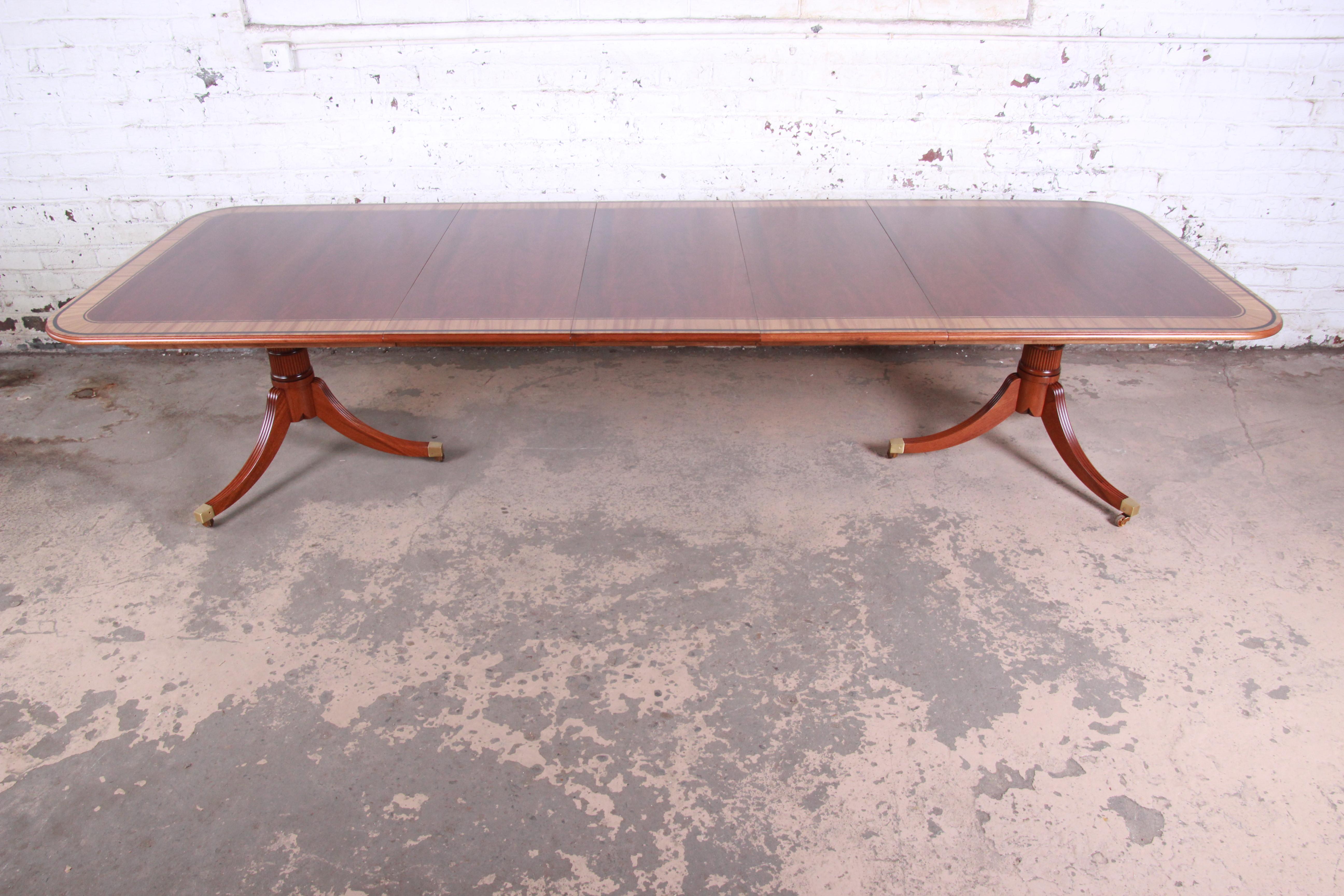 Baker Furniture Stately Homes Georgian Mahogany Dining Table, Newly ...
