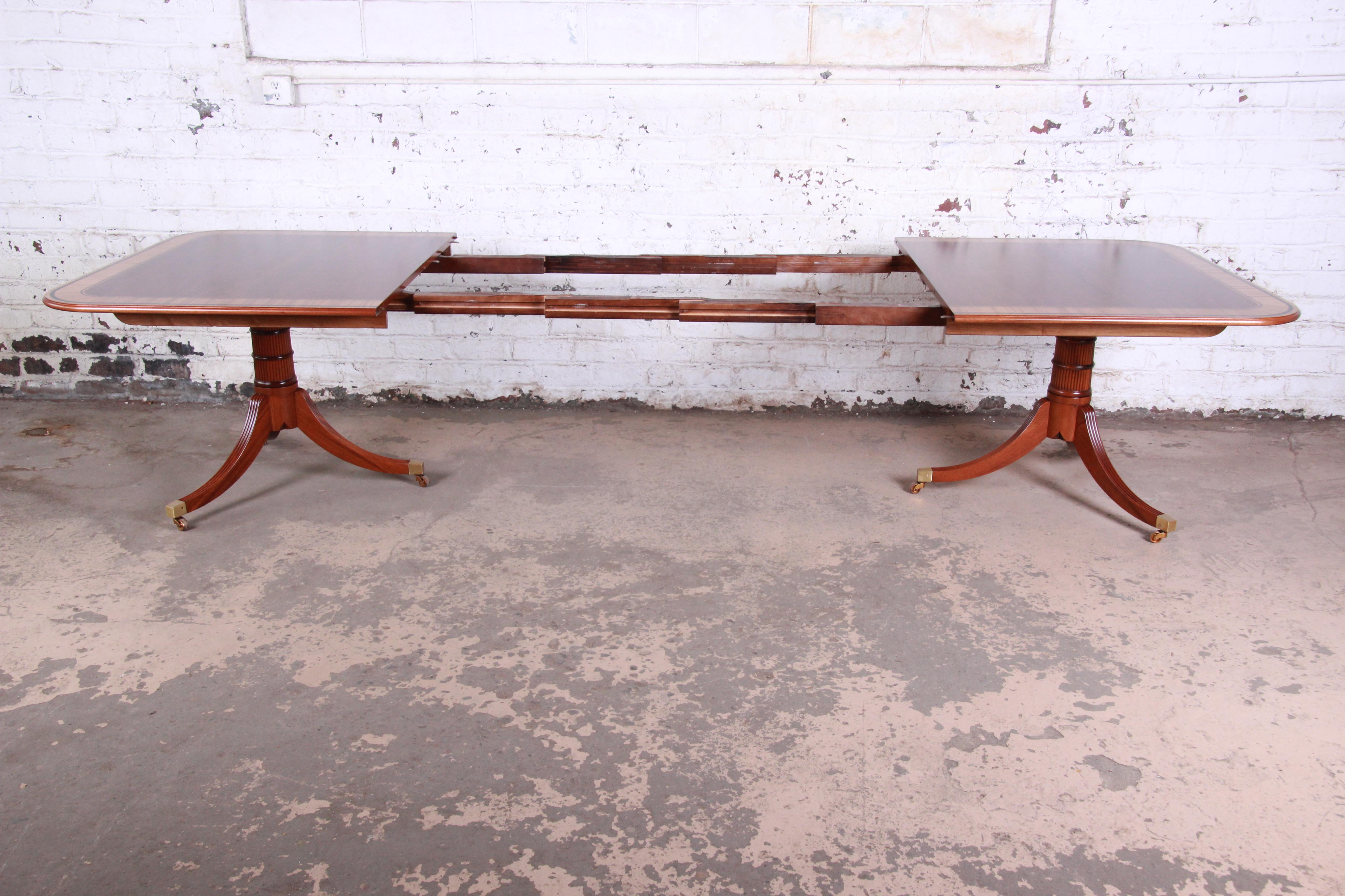 Baker Furniture Stately Homes Georgian Mahogany Dining Table, Newly ...