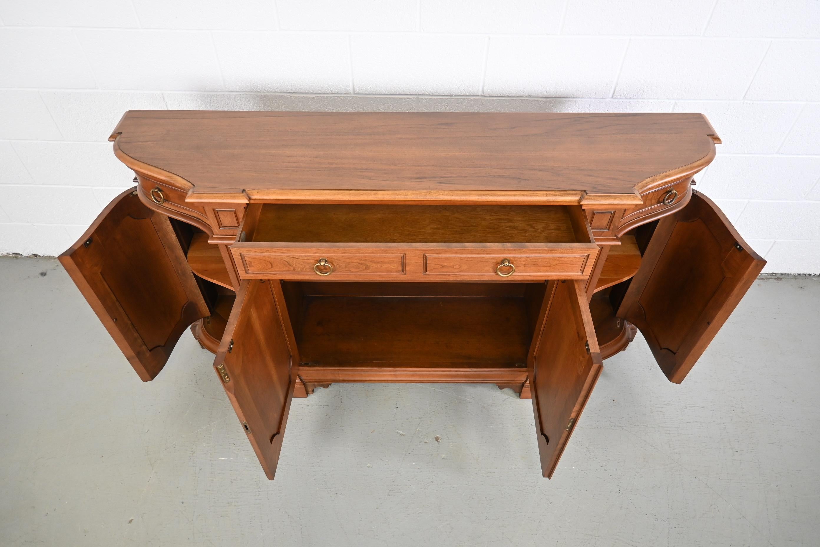 Baker Furniture Traditional Cherry Sideboard Credenza at 1stDibs