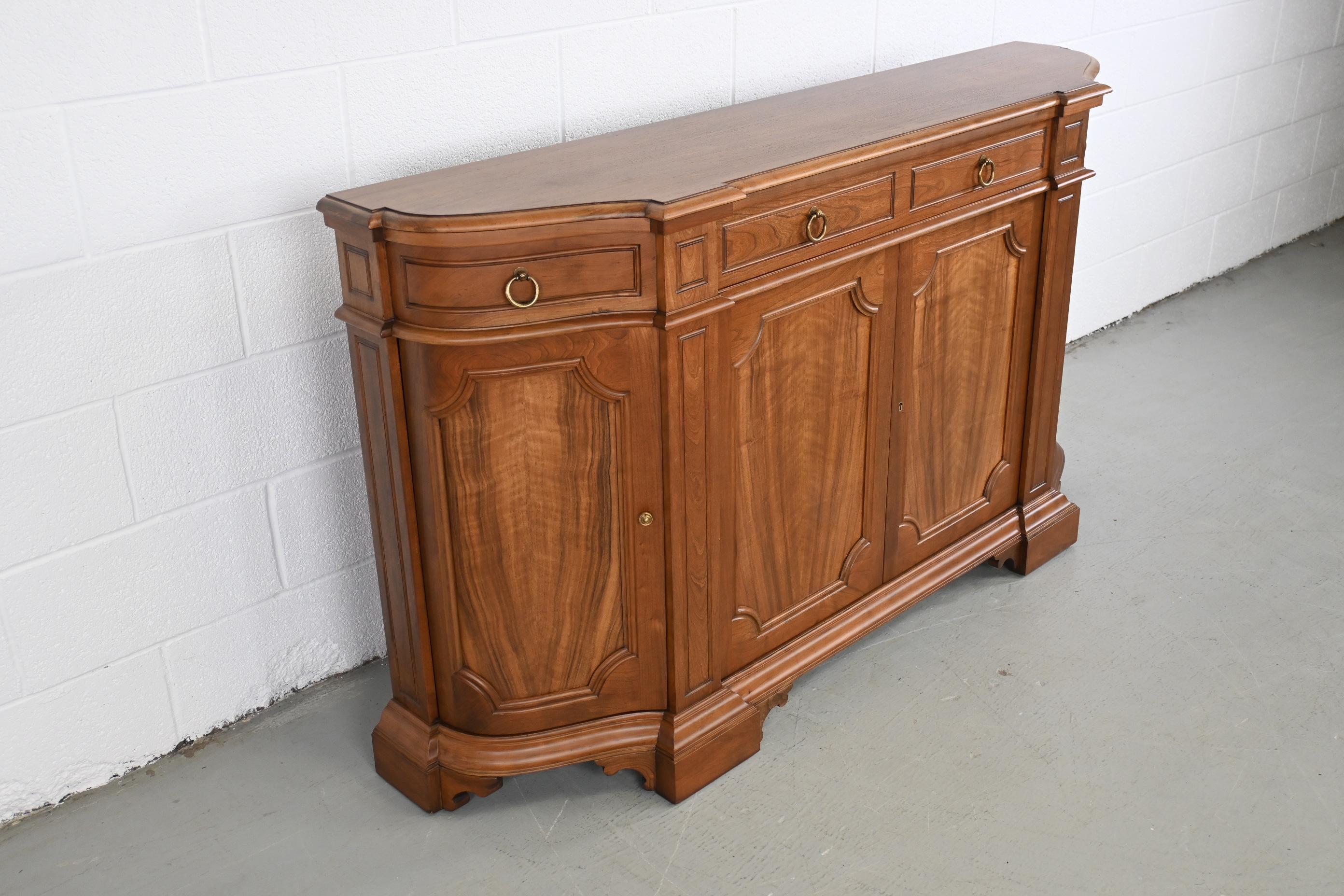 Baker Furniture Traditional Cherry Sideboard Credenza at 1stDibs