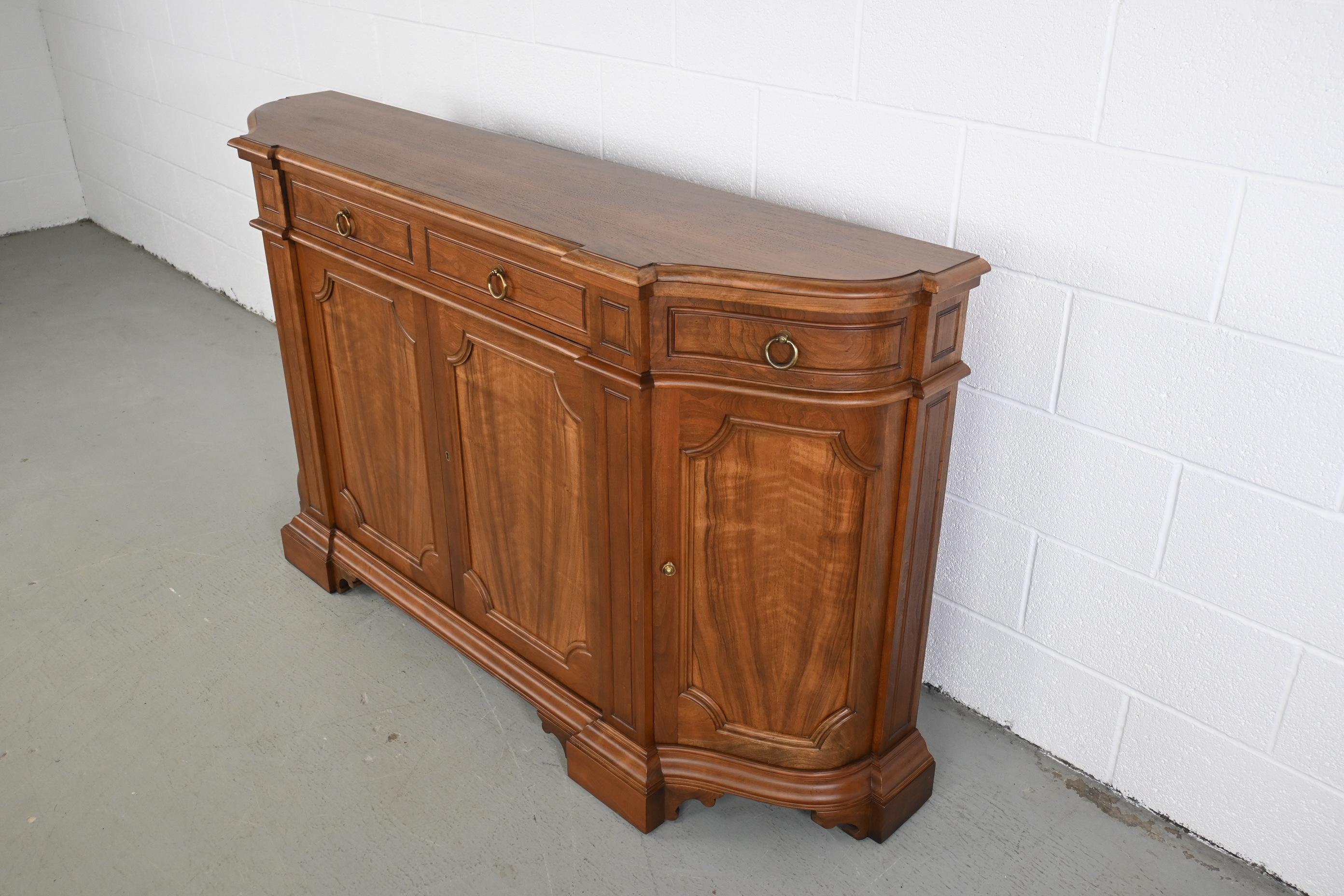 Baker Furniture Traditional Cherry Sideboard Credenza at 1stDibs
