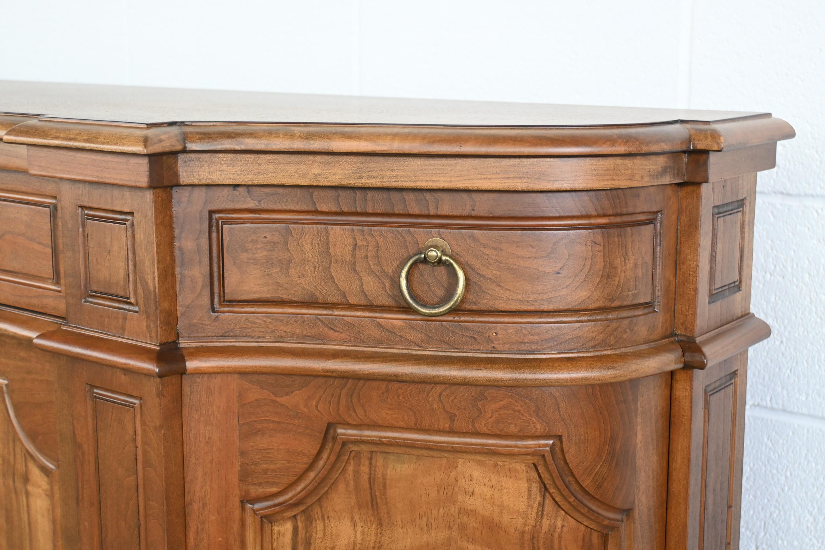 Baker Furniture Traditional Cherry Sideboard Credenza at 1stDibs