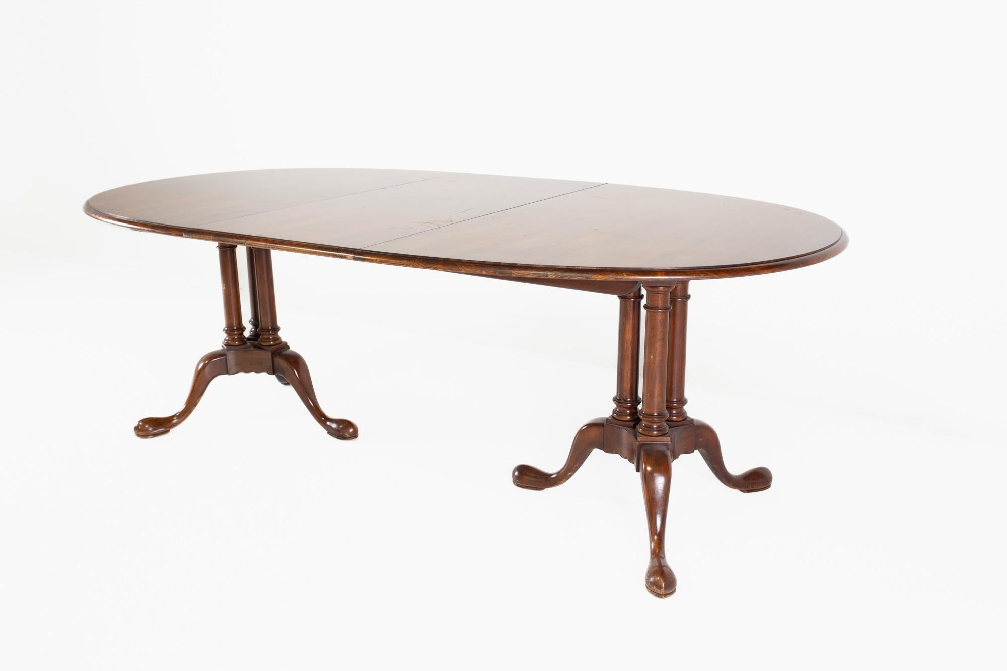 Baker Furniture Traditional Mahogany Dining Table For Sale at 1stDibs ...