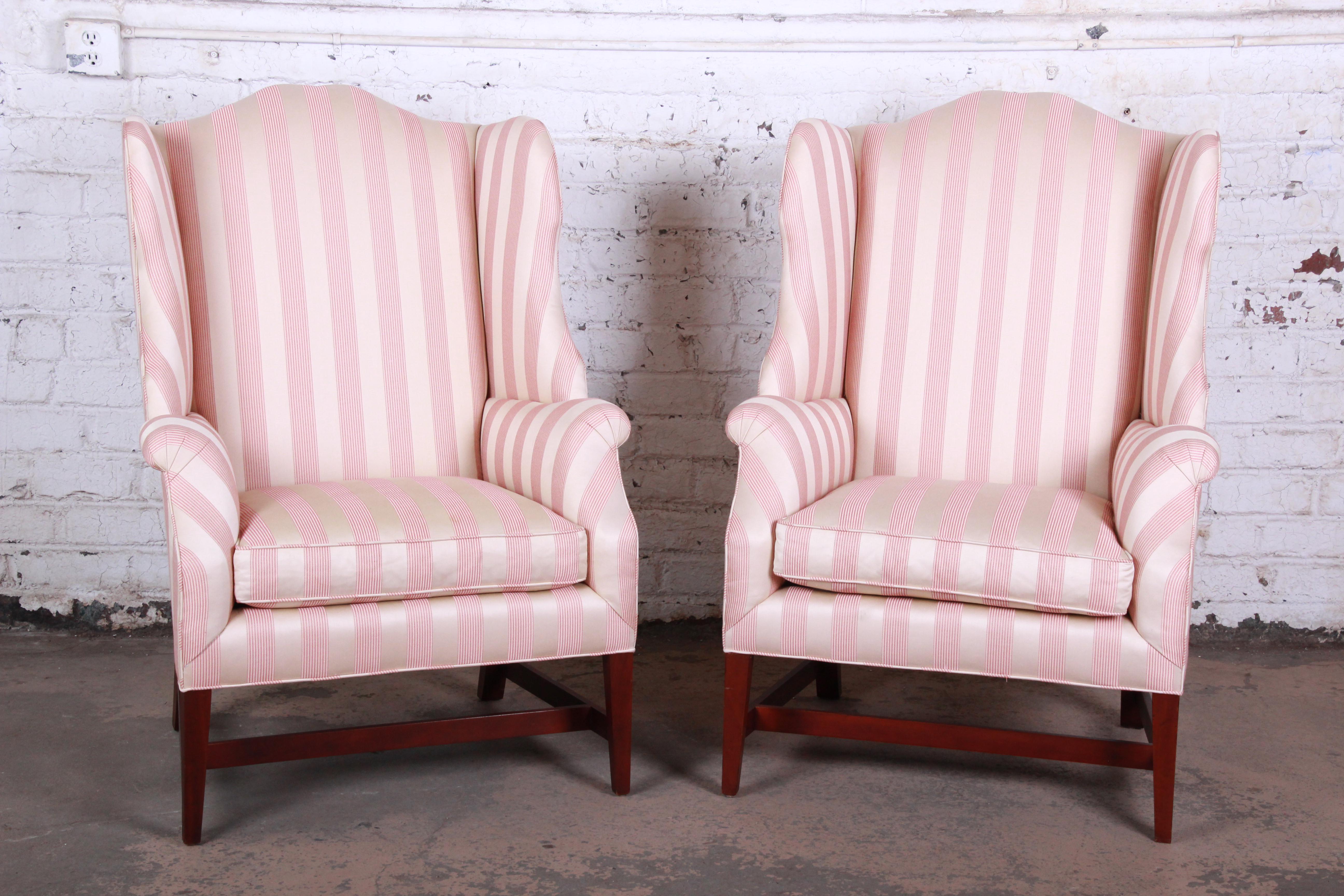 Baker Furniture Wingback Lounge Chair at 1stDibs