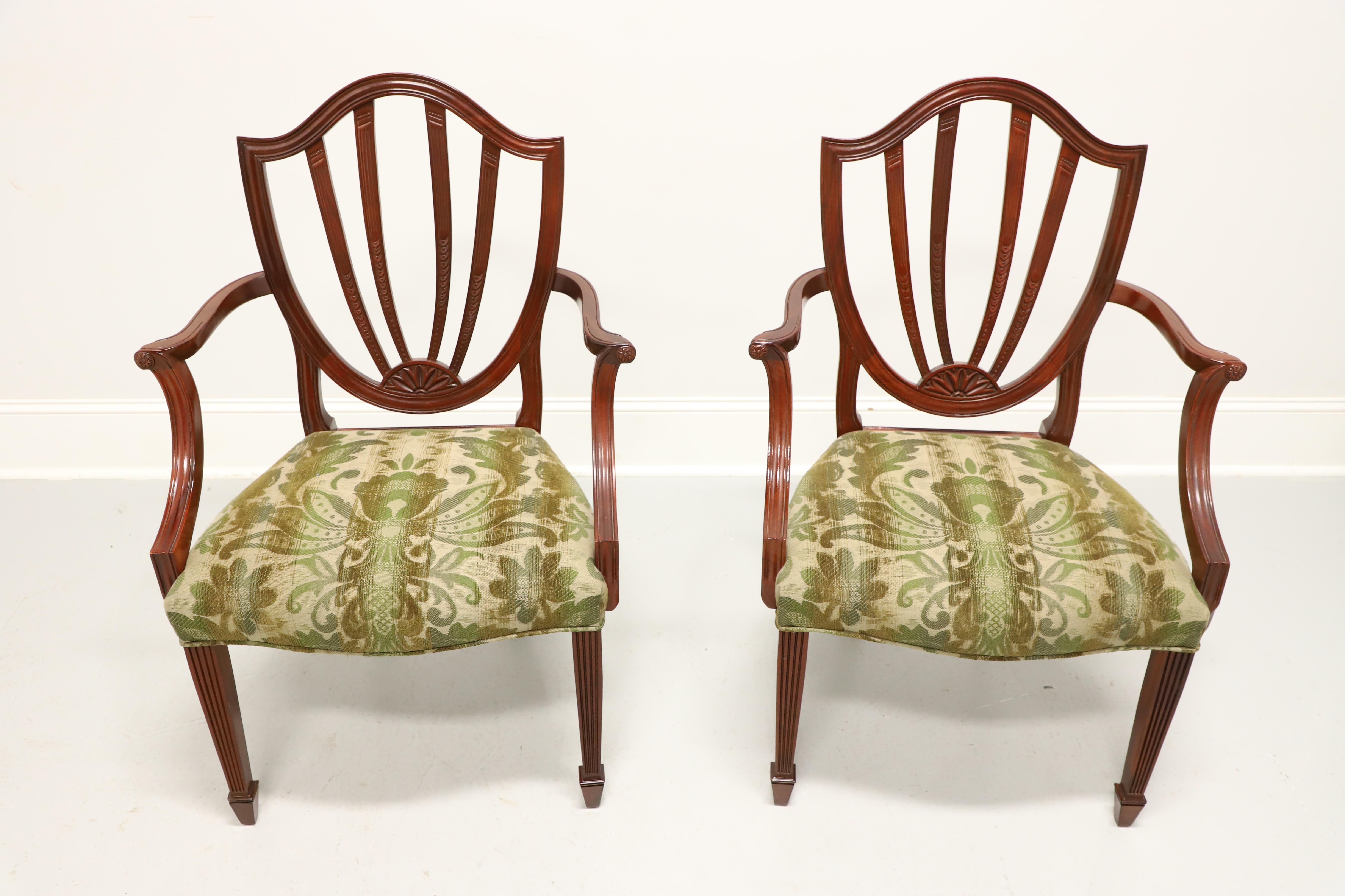 BAKER Historic Charleston Mahogany Hepplewhite Dining Armchairs - Pair ...
