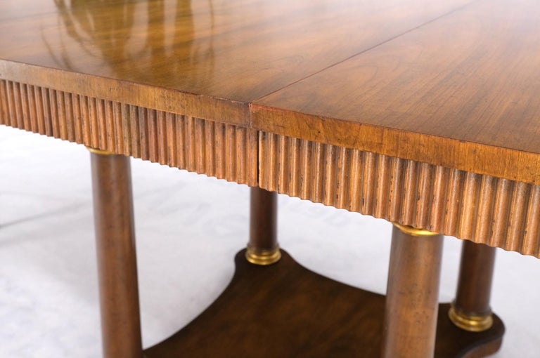 Baker large Round Single Pedestal Base Three Extension Boards Dining ...
