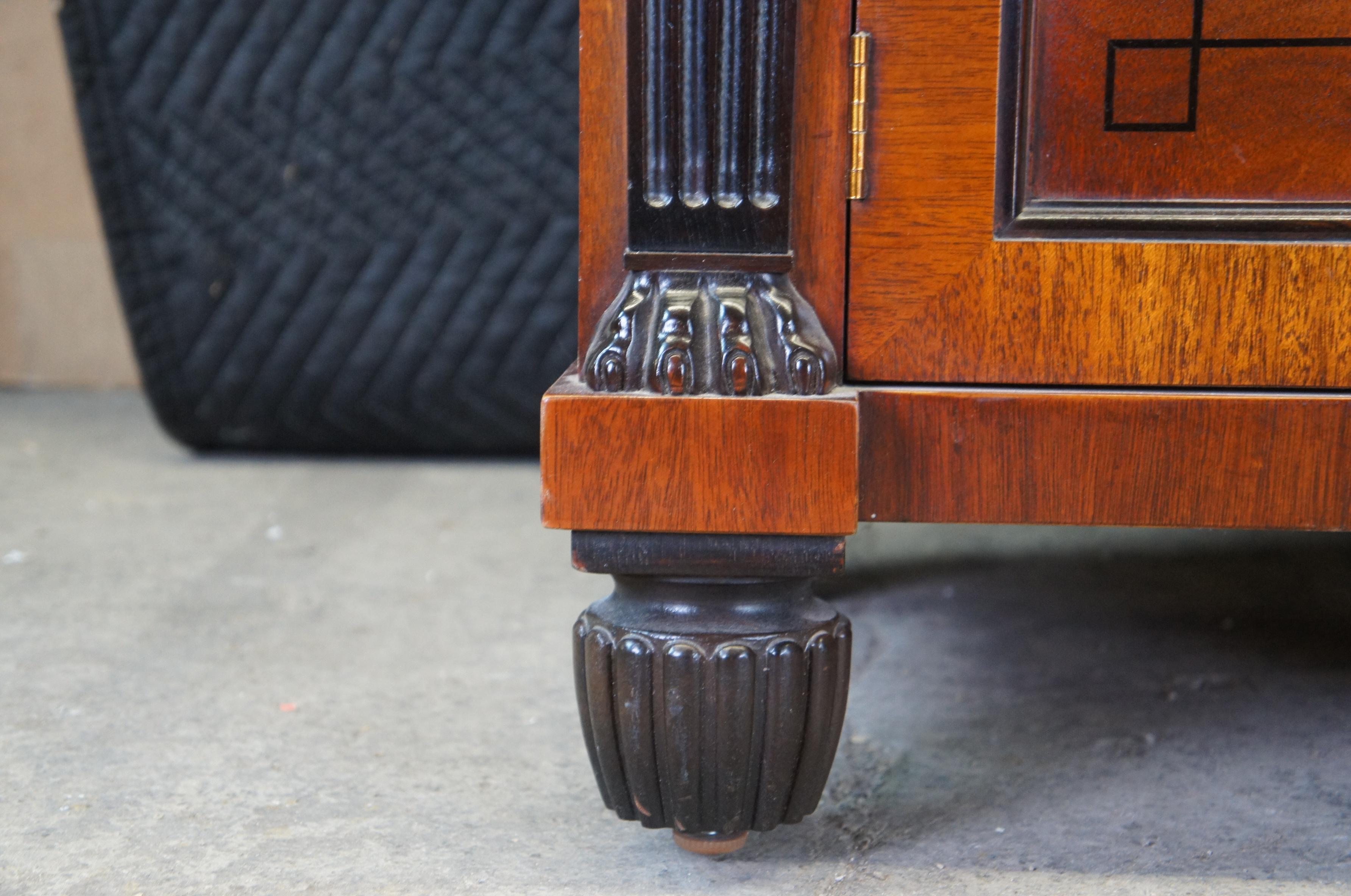 Baker Neoclassical French Empire Mahogany Sideboard Buffet Server Bar ...