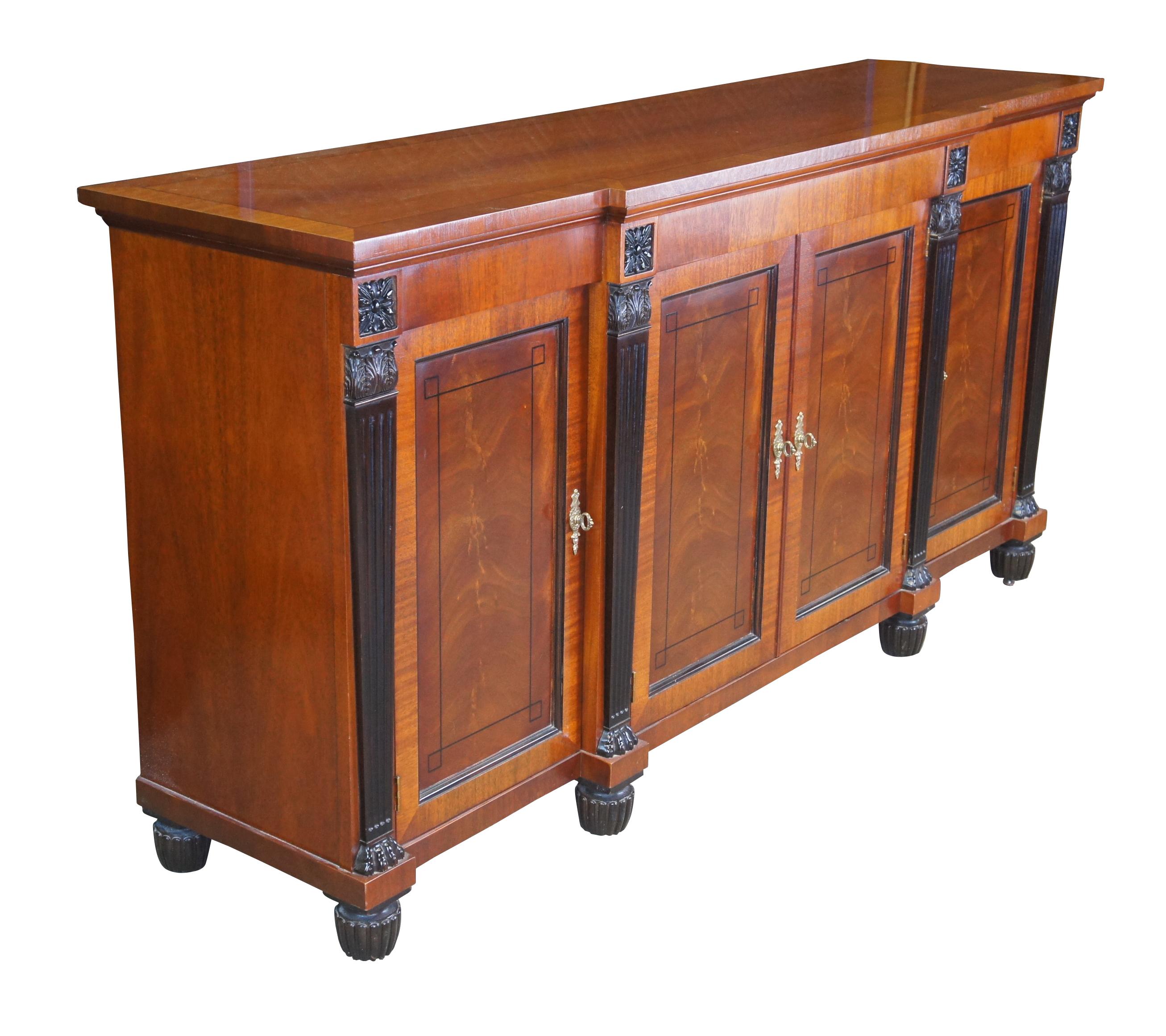 Baker Neoclassical French Empire Mahogany Sideboard Buffet Server Bar ...
