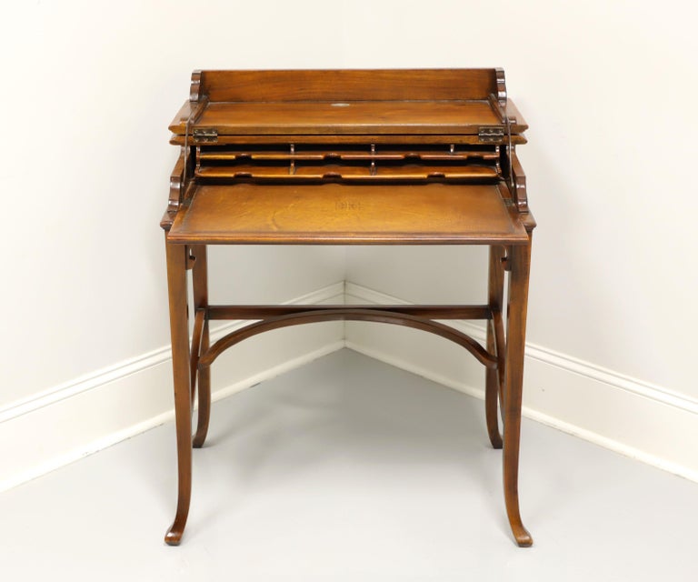 BAKER Petite Victorian Style Campaign Writing Desk at 1stDibs