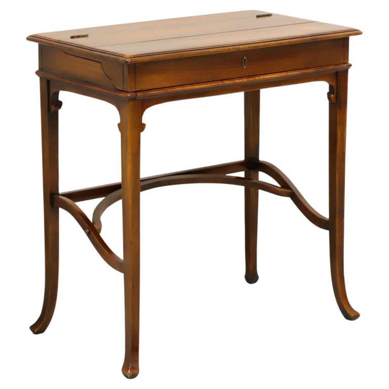 BAKER Petite Victorian Style Campaign Writing Desk at 1stDibs
