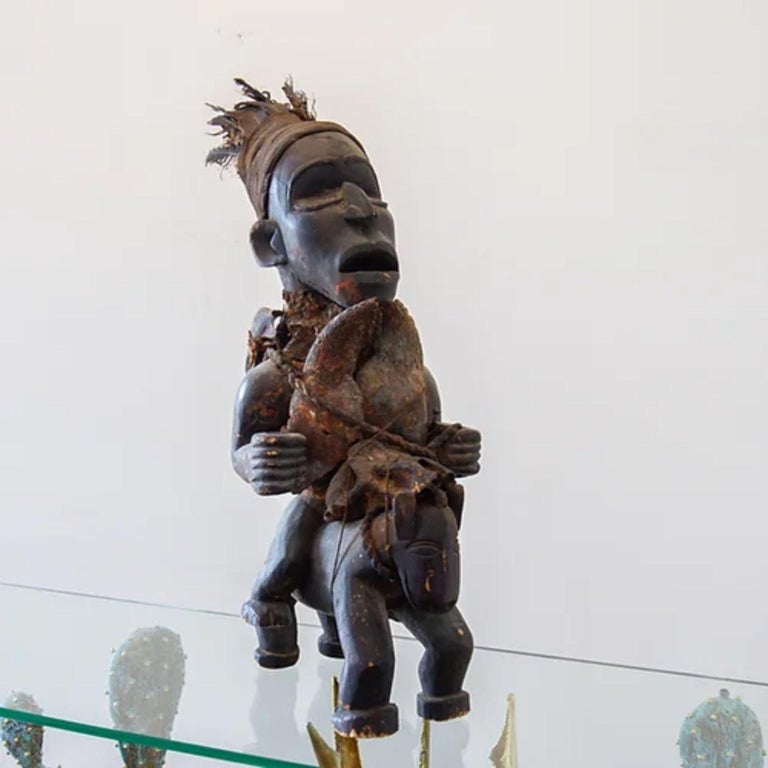 Bakongo Fetish Figure Sculpture from the Belgian Congo For Sale at 1stDibs