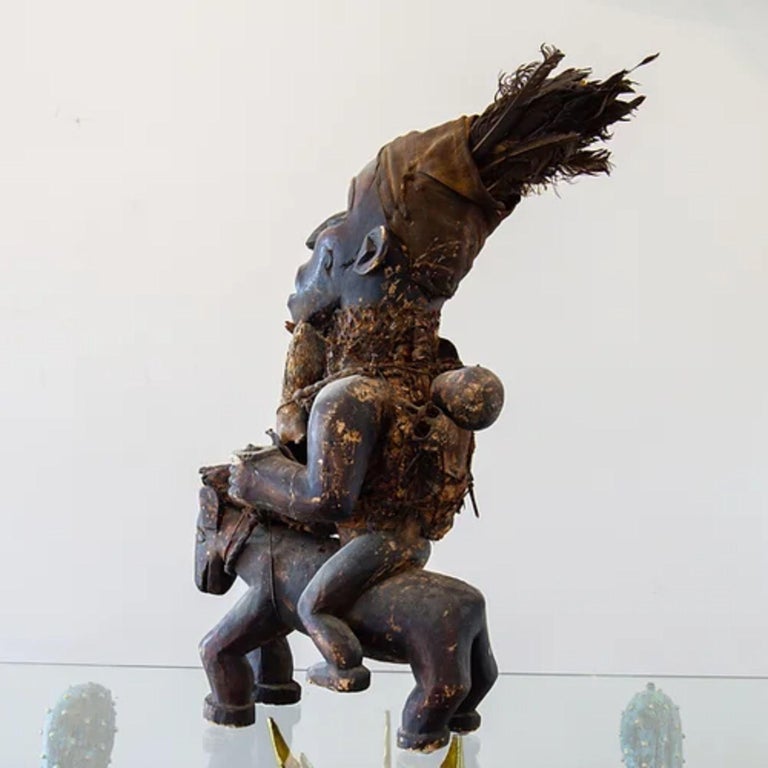 Bakongo Fetish Figure Sculpture from the Belgian Congo For Sale at 1stDibs