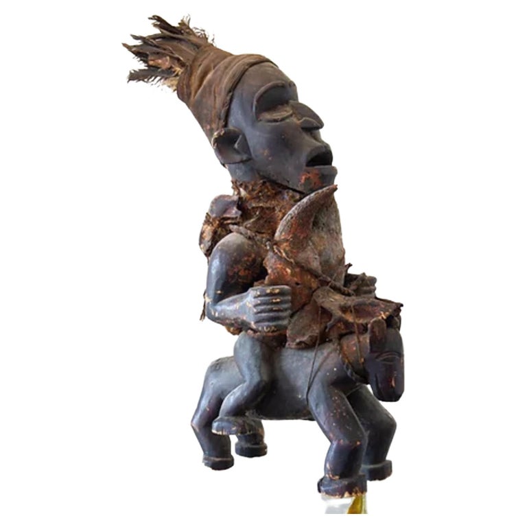Bakongo Fetish Figure Sculpture from the Belgian Congo For Sale at 1stDibs