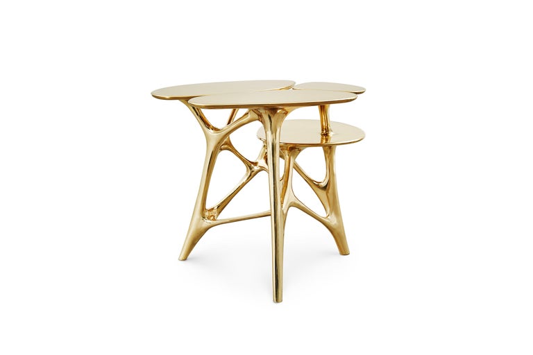 Balance Lotus Side Table and Lotus Coffee Table For Sale at 1stDibs