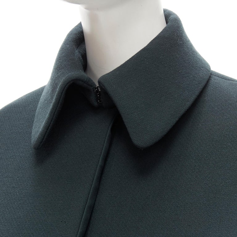 BALENCIAGA 2013 Alexander Wang green rounded cocoon back jacket FR34 XS ...