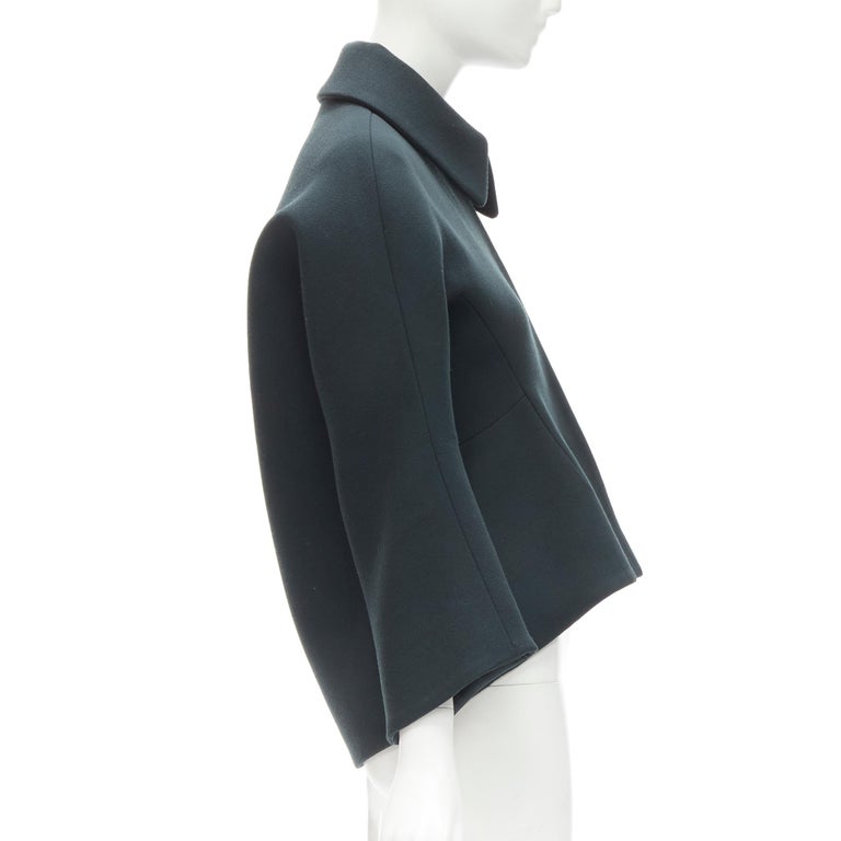 BALENCIAGA 2013 Alexander Wang green rounded cocoon back jacket FR34 XS ...