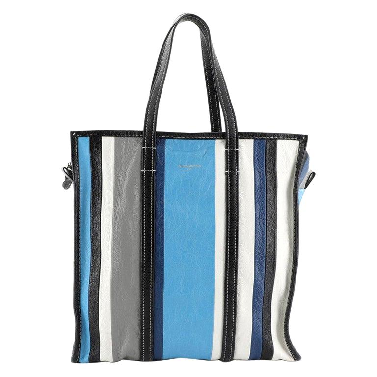 Balenciaga Bazar Tote Striped Leather Medium at 1stDibs