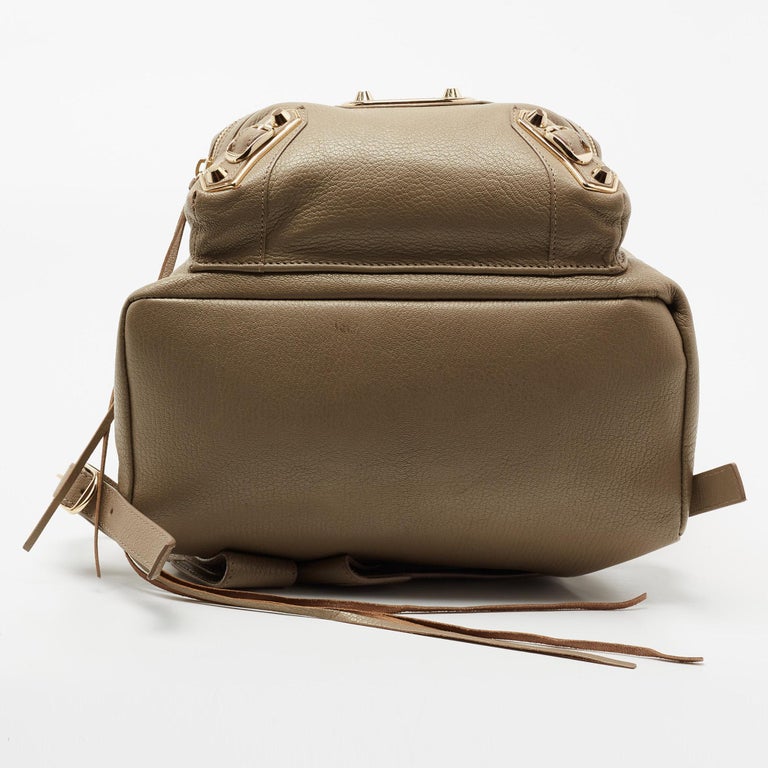 Balenciaga Beige Leather Classic Backpack at 1stDibs