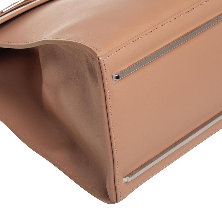 Balenciaga Beige Leather Le Dix Cartable Top Handle Bag at 1stDibs