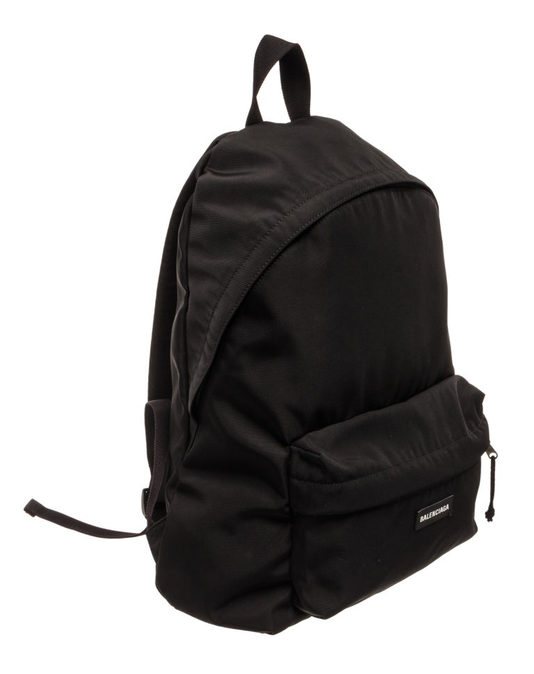 Balenciaga Black Canvas Explorer Backpack For Sale at 1stDibs
