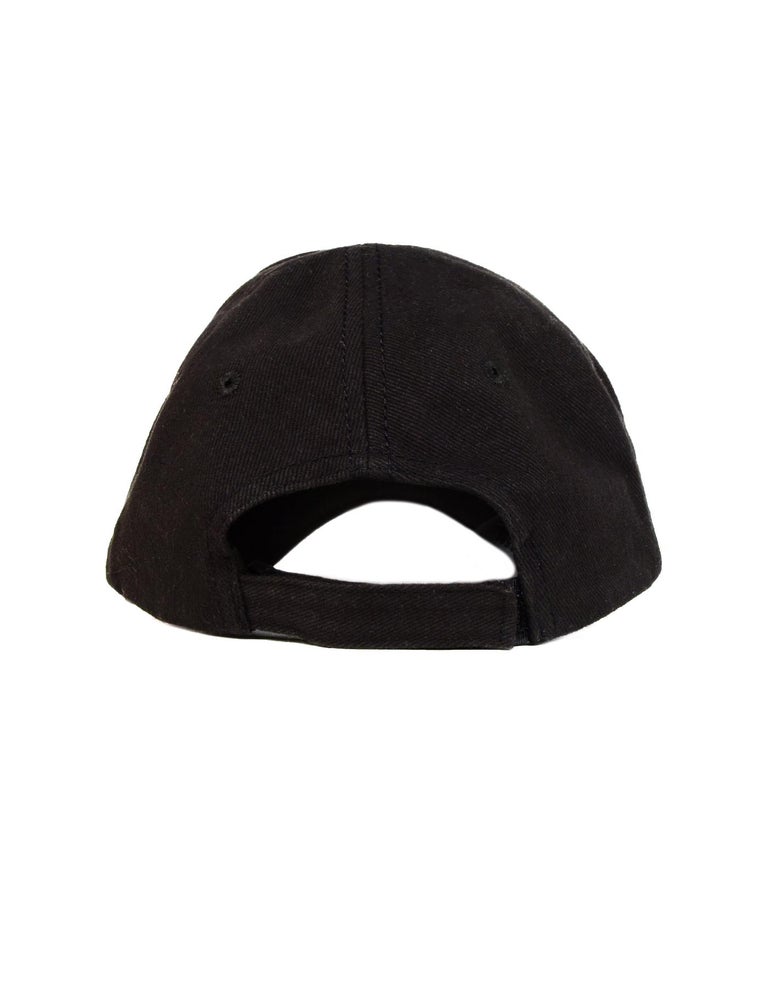 Balenciaga Black/White BB Mode Logo Cotton Baseball Cap Hat Unisex Sz L ...