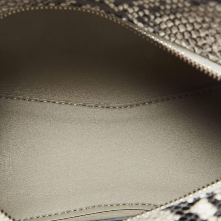 Balenciaga Black/White Python Embossed Leather Mini Neo Classic Tote ...