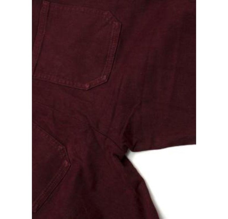Balenciaga Burgundy Red Slim Denim Jeans For Sale at 1stDibs