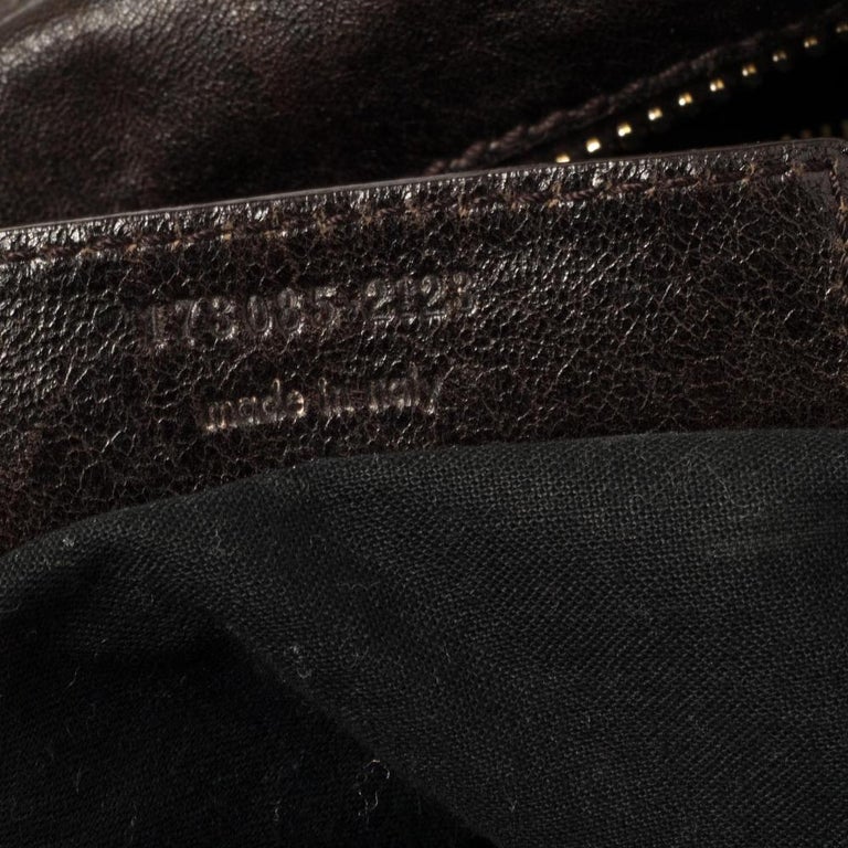 Balenciaga Castagna Leather GGH Brief Bag at 1stDibs