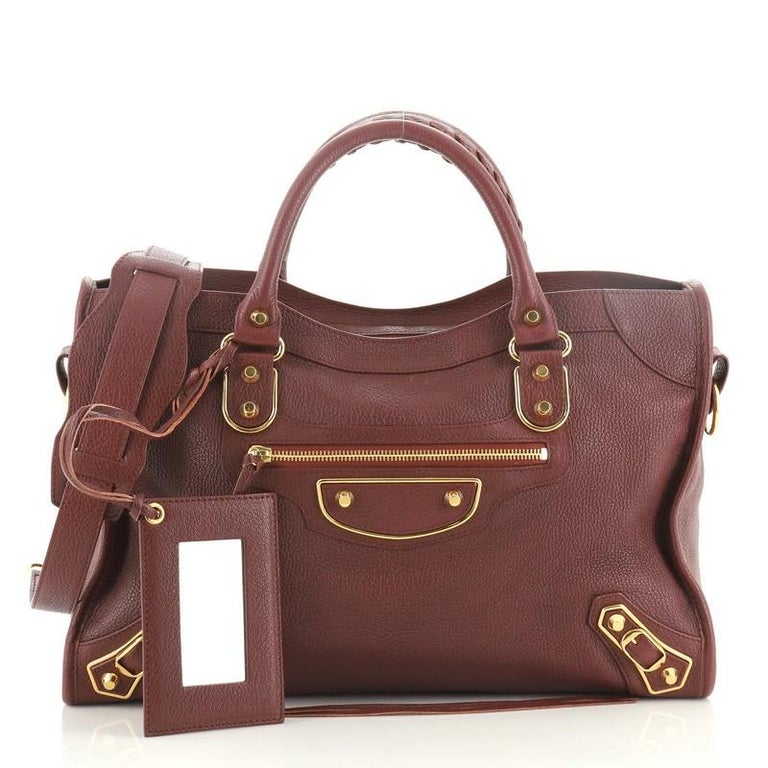 Balenciaga City Classic Metallic Edge Bag Leather Medium at 1stDibs ...