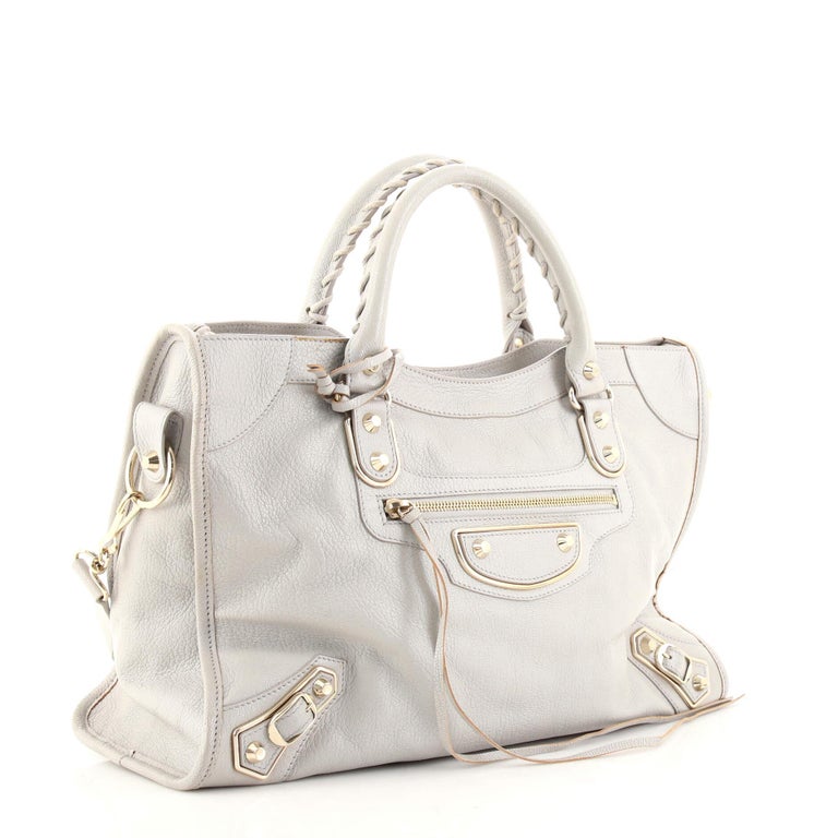 Balenciaga City Classic Metallic Edge Bag Leather Medium For Sale at ...