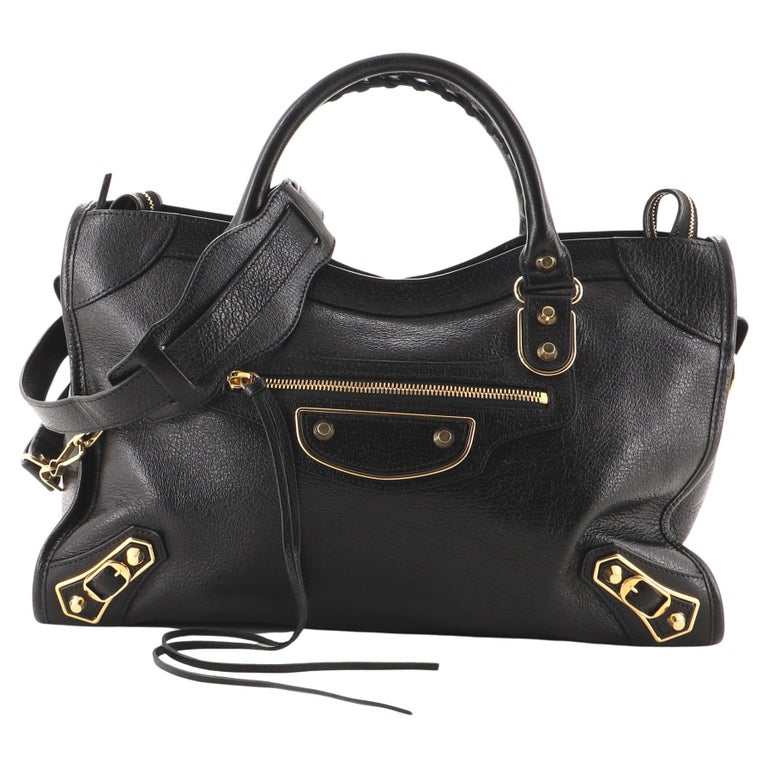 Balenciaga City Classic Metallic Edge Bag Leather Medium For Sale at ...
