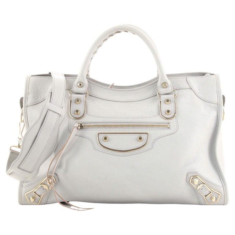 Balenciaga City Classic Metallic Edge Bag Leather Medium For Sale at ...