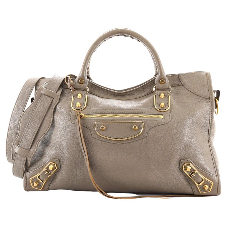 Balenciaga City Classic Metallic Edge Bag Leather Medium at 1stDibs