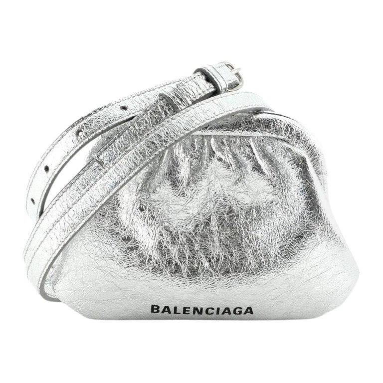 Balenciaga Cloud Coin Purse with Strap Leather at 1stDibs