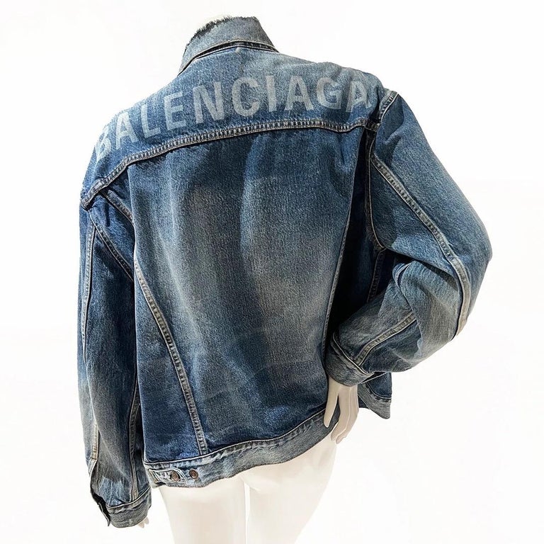 Balenciaga Denim Jacket at 1stDibs | balenciaga padded denim jacket