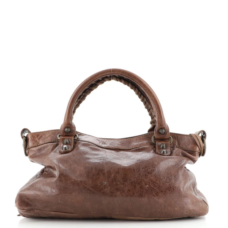 Balenciaga First Classic Studs Bag Leather For Sale at 1stDibs