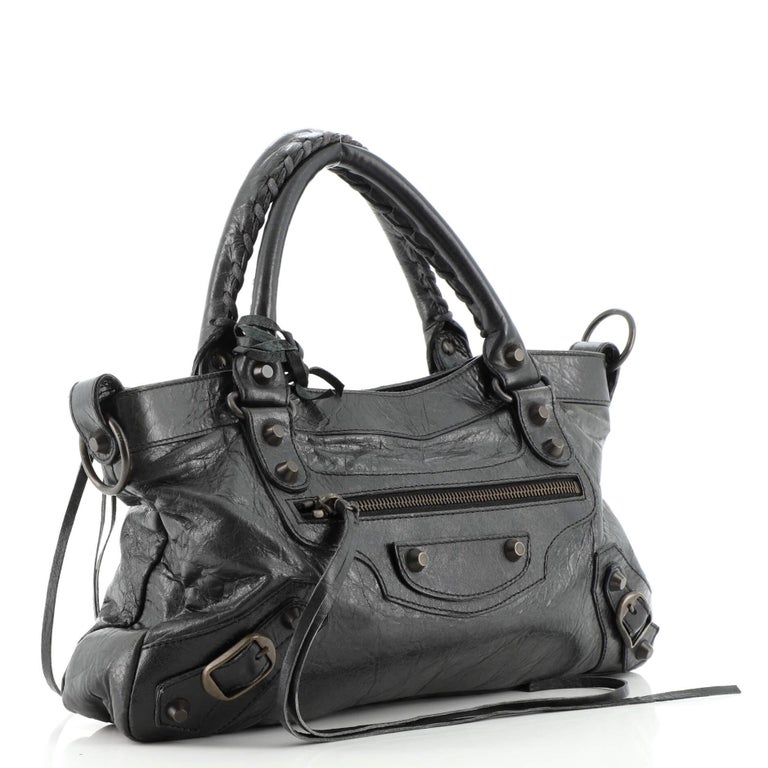 Balenciaga First Classic Studs Bag Leather at 1stDibs