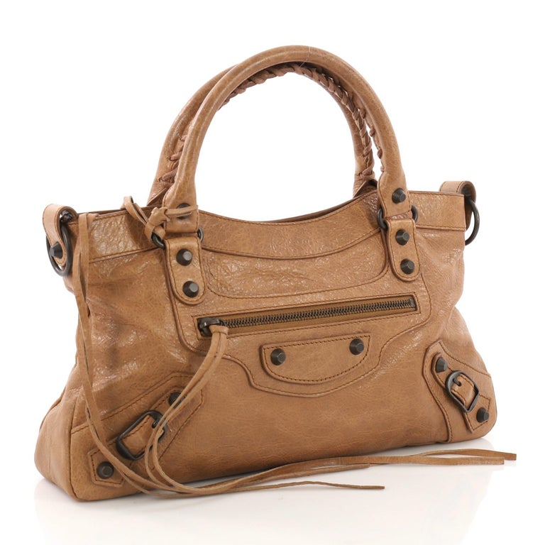 Balenciaga First Classic Studs Handbag Leather at 1stDibs