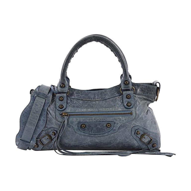 Balenciaga First Classic Studs Handbag Leather at 1stDibs