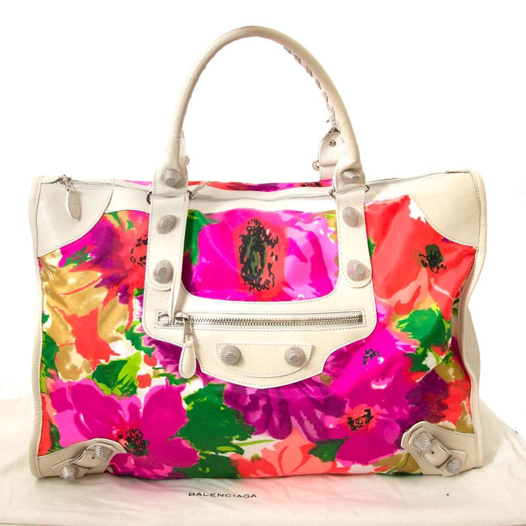 Balenciaga Giant 21 Flower Weekender Bag For Sale at 1stDibs ...