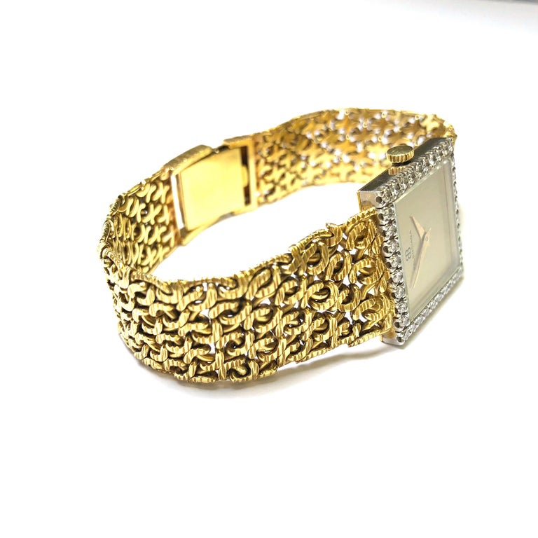 Balenciaga Ladies White and Yellow Gold Diamond Bezel Vintage quartz ...