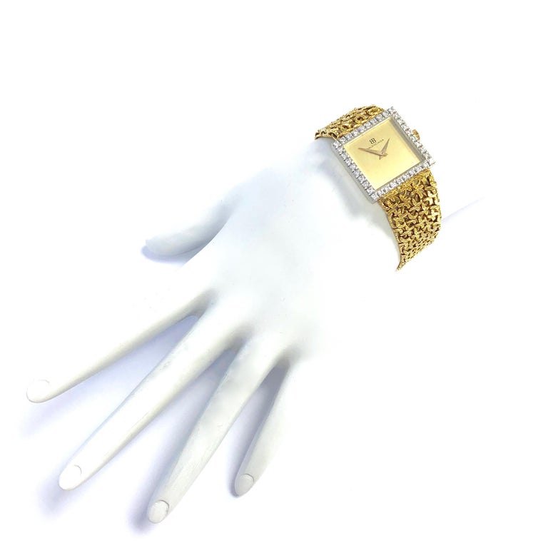 Balenciaga Ladies White and Yellow Gold Diamond Bezel Vintage quartz ...