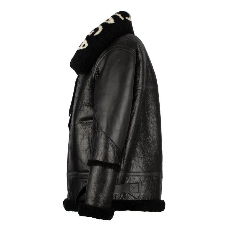 Balenciaga Le Bombardier Black Leather Biker Jacket 38 FR For Sale at 1stDibs