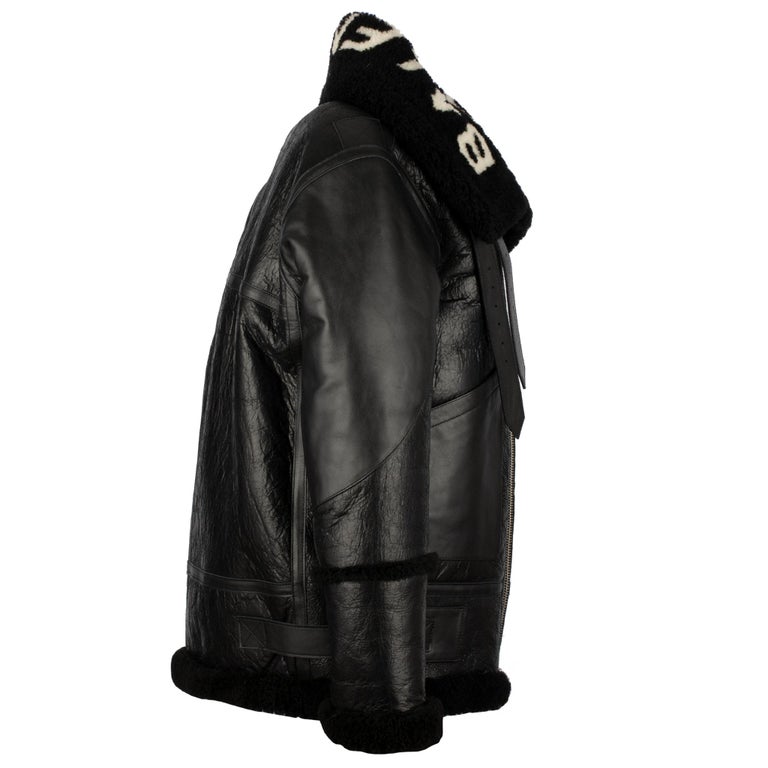 Balenciaga Le Bombardier Black Leather Biker Jacket 38 FR For Sale at 1stDibs