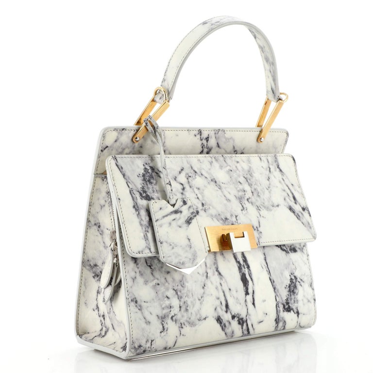 Balenciaga Le Dix Cartable Top Handle Bag Printed Leather Small For ...
