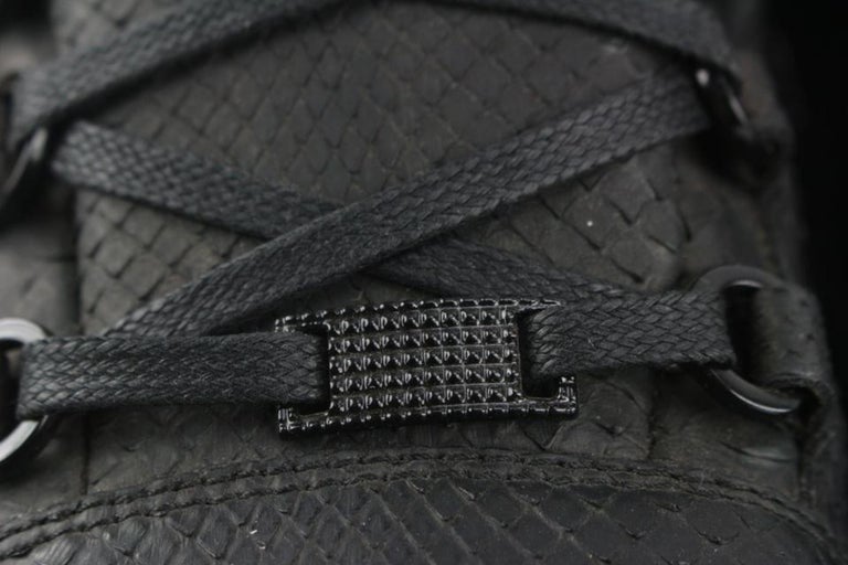 Balenciaga Men's 43 Deadstock Black Python Arena Sneaker 1210ba34 For ...