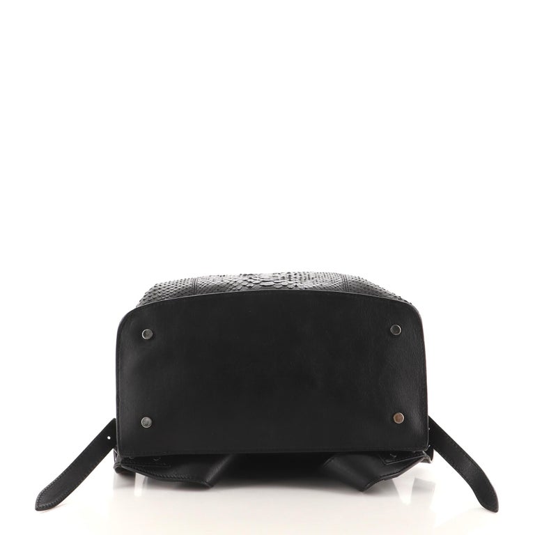 Balenciaga Phileas Backpack Python and Leather at 1stDibs